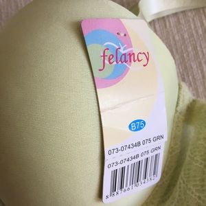 felancy | Intimates & Sleepwear | Felancy Green Lace Underwire Bra ...